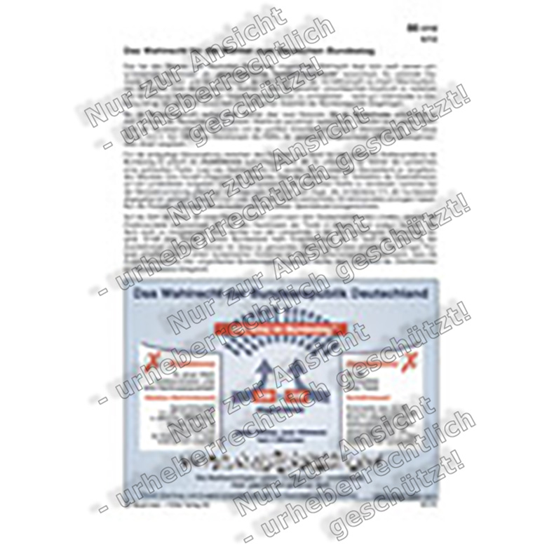 Das Wahlrecht für die Wahlen zum Deutschen Bundestag | Staatsaufbau ...