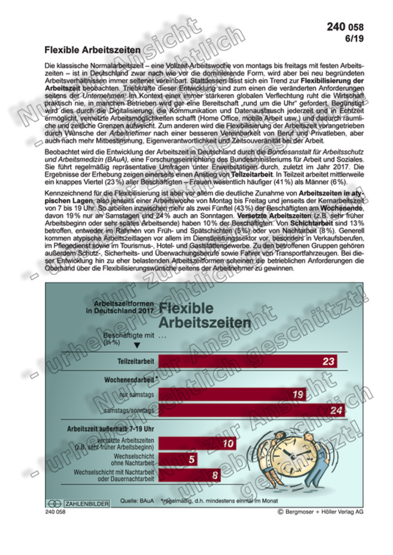 Flexible Arbeitszeiten | Verbände und Gewerkschaften, Mitbestimmung | Wirtschaft | Deutschland ...