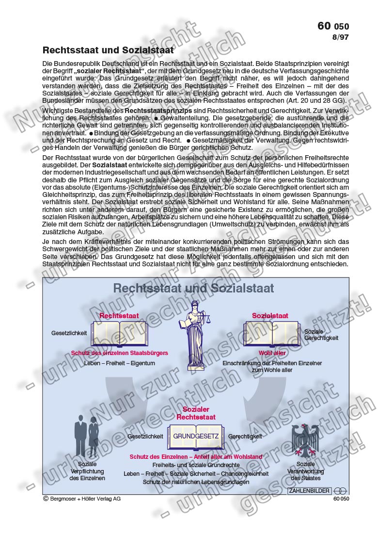 Rechtsstaat und Sozialstaat | Staatsaufbau, Verfassung, Wahlen ...